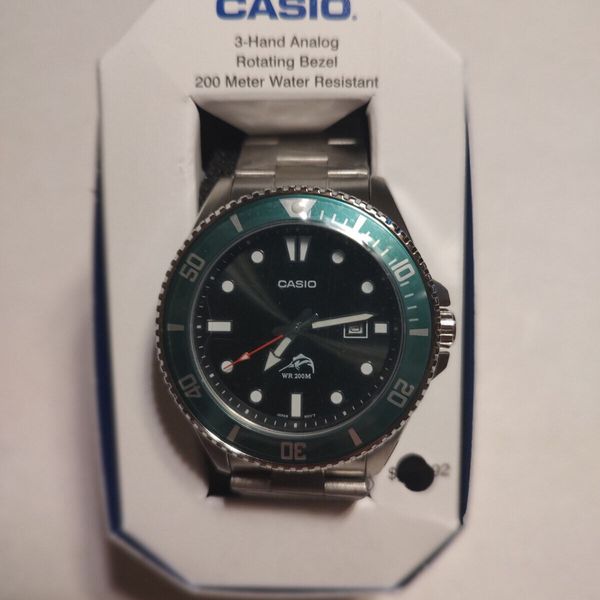 MEN'S CASIO DIVER'S DIVER WATCH WITH MARLIN BRACELET STAINLESS STEEL ...