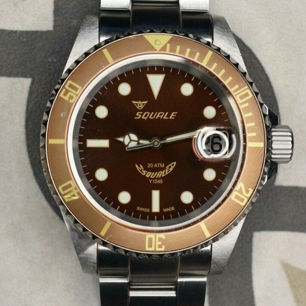 Squale Y1545 Heritage 20 Atmos Root Beer With Original Roll | WatchCharts