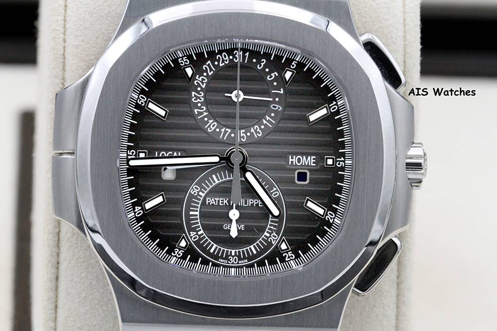 FSOT: Patek Philippe Nautilus 5990/1A Chronograph Travel Time Grey Dial ...