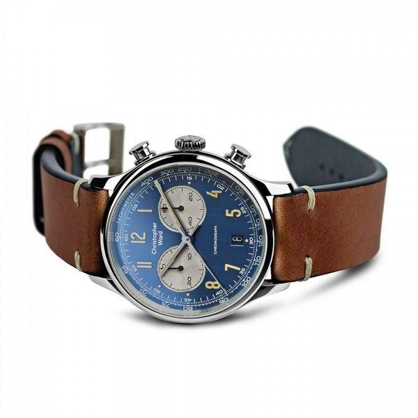 Christopher Ward C3 Grand Tourer Quartz Men’s Watch 39mm Blue Dial ...