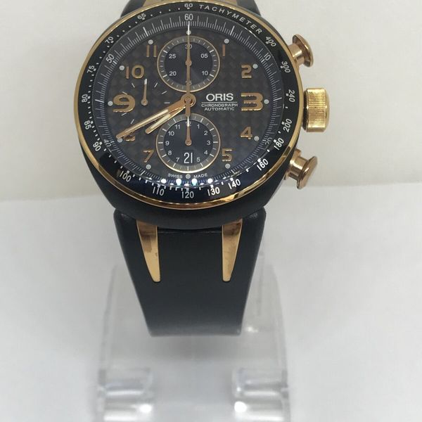 Oris Chronograph Automatic 7587-77 Titanium Watch *Is Running ...