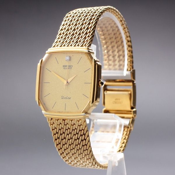 [EXCELLENT+5] Vintage SEIKO 7731-5000 DOLCE Gold Dial Men's Quartz Watch | WatchCharts Marketplace
