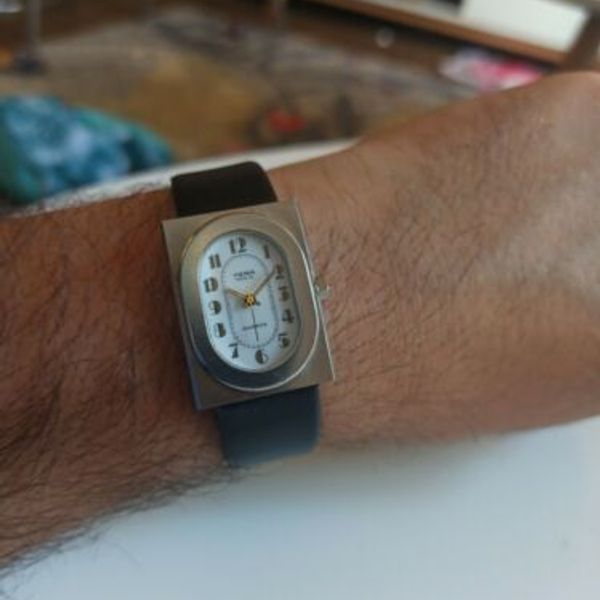 Yema paris watch art deco style quartz works steel style tank | WatchCharts