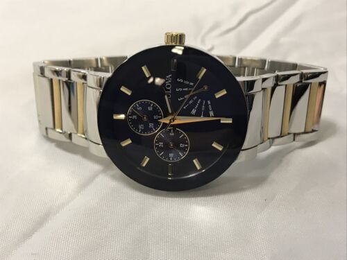 Bulova Modern Blue Dial Two Tone Men's Watch - 98C123 MSRP: $425 ...
