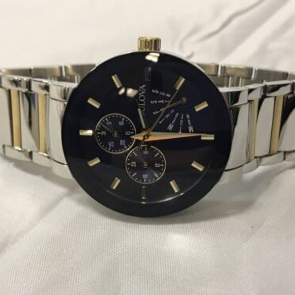 Bulova Modern Blue Dial Two Tone Men's Watch - 98C123 MSRP: $425 ...