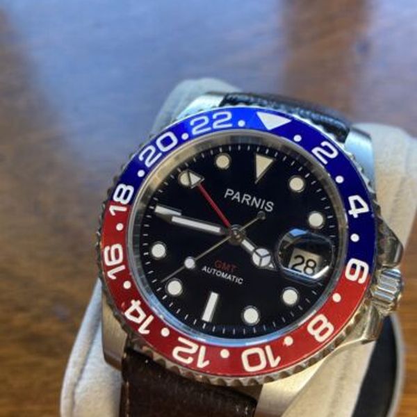 Parnis Pepsi GMT Automatic Sapphire Mens Watch | WatchCharts Marketplace