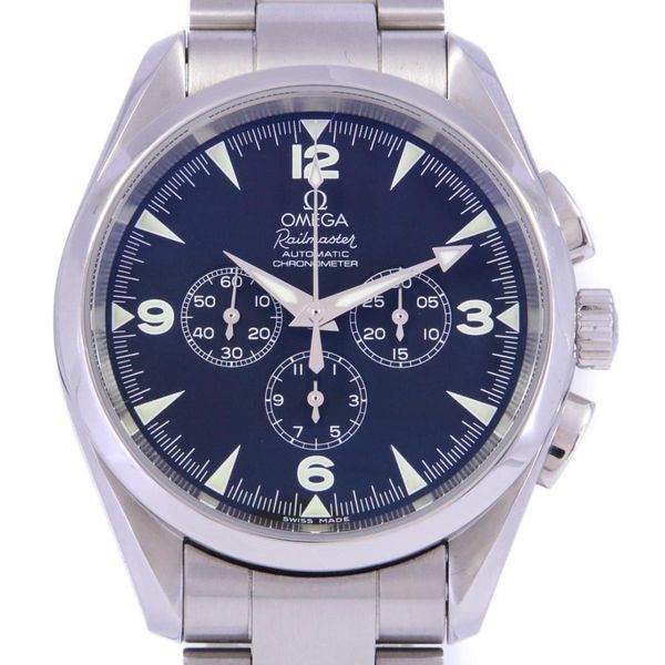 Omega Railmaster Chrono 2512.52 SS automatic [pre-owned] | WatchCharts ...
