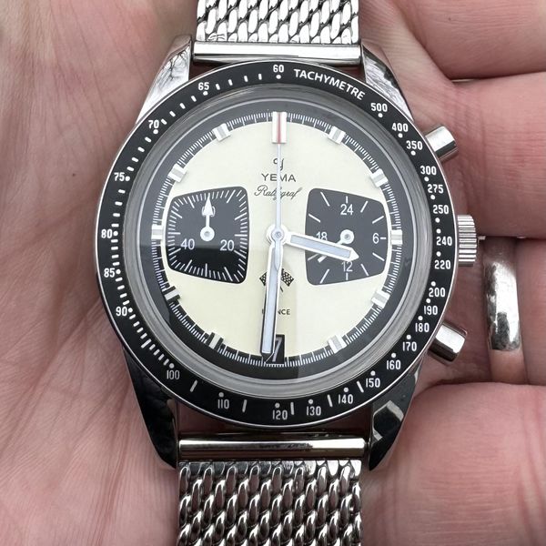 [WTS] Yema Rallygraf Panda Meca Quartz - $299 | WatchCharts Marketplace
