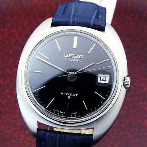 Excellent Mens GRAND SEIKO Steel Black Dial Automatic / 5645-7000 | WatchCharts Marketplace
