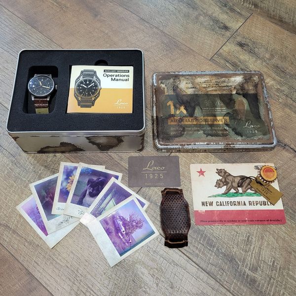 Rare Laco Rad Aux Fallout Luftwaffe Pilot Aviator Watch Limited Edition ...