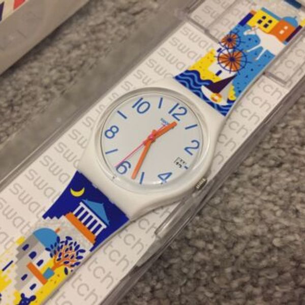 NEW SWATCH DESTINATION SPECIAL KOS GREECE “IT’S ALL GREEK TO ME” WATCH ...