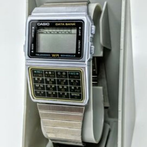 Casio DBC-610A-1A New Original Databank Calculator Watch 50Page Telememo DBC-610 | WatchCharts ...