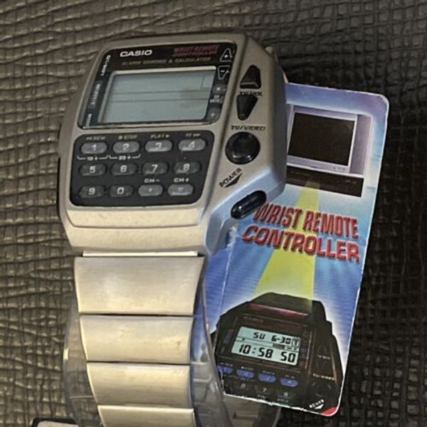 VINTAGE CASIO CMD-40 1174 TV Remote Controller Digital Calculator Watch ...