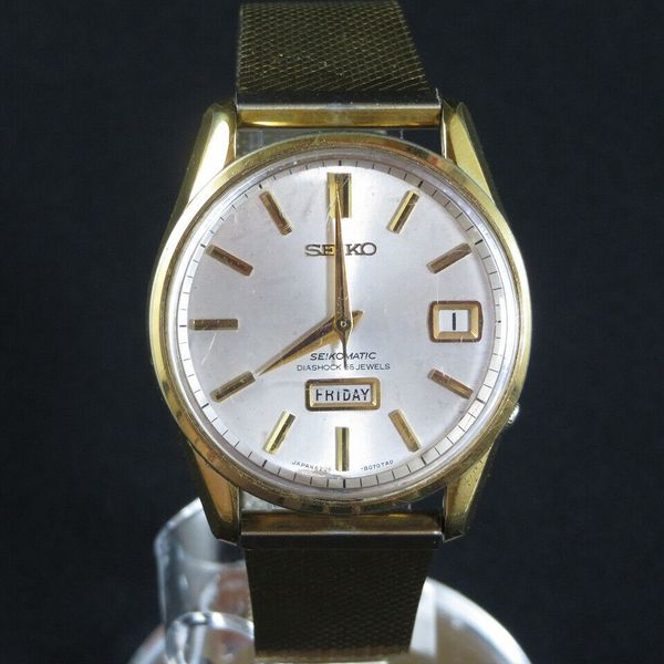 VINTAGE SEIKO SEIKOMATIC DIASHOCK 26J 6206-8040 Automatic Wristwatch ...