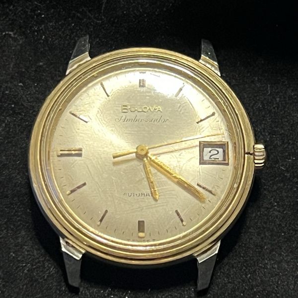 Vintage Bulova Ambassador Watch 14kt Gold Bezel Works! | WatchCharts ...