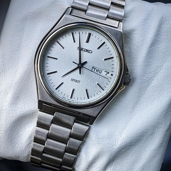 [wts] Vintage Seiko spirit Snowflake ️ ️ Dial 1980's Dress WATCH - 7n43 7180- rare Seiko JDM ...