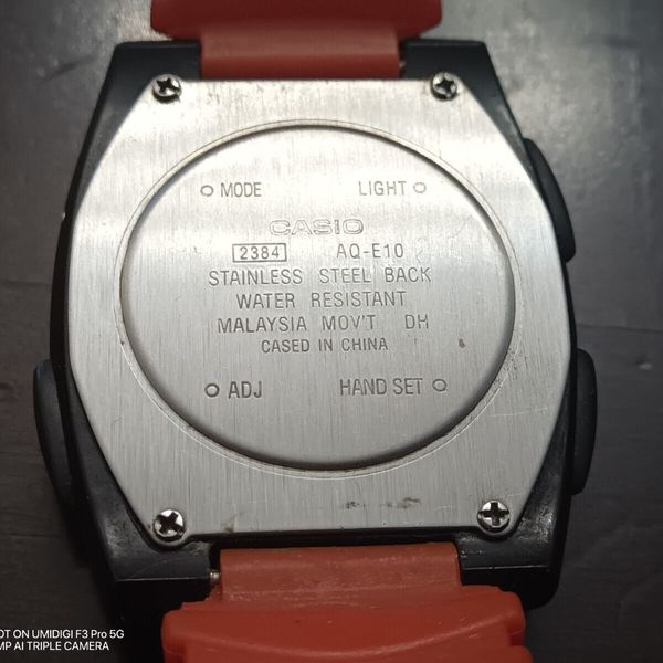 Casio AQ-E10 Men Black Dial Ana Digi Watch RUNS | WatchCharts Marketplace