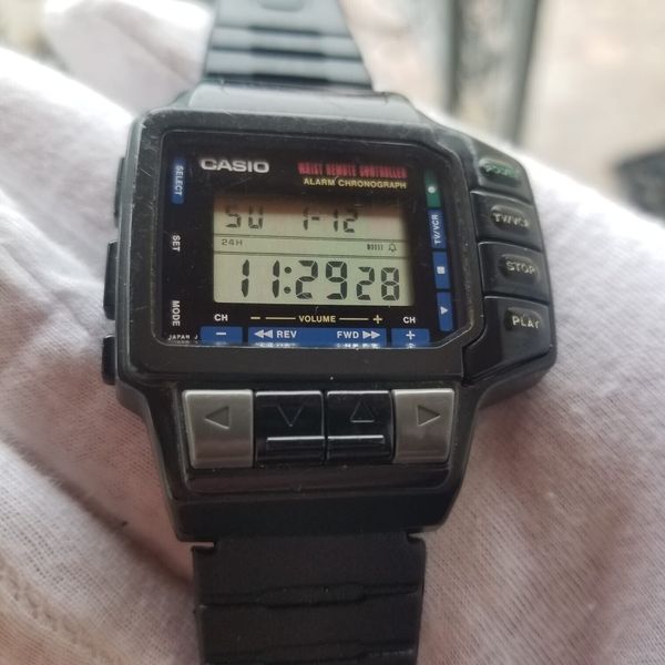 vintage casio CMD-10 remote controller module 1028 alarm chronograph ...