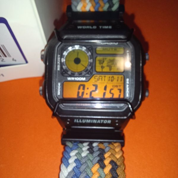 Casio Sport Digital Men's Watch AE1200WH-1AV Sunrise Mod (FREE GIFT ...