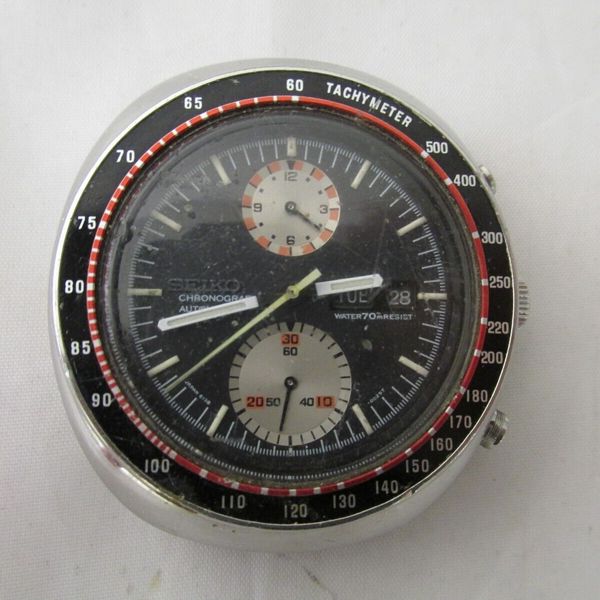 Vintage Mens Seiko Automatic Chronograph Tachymeter Wristwatch Watch ...
