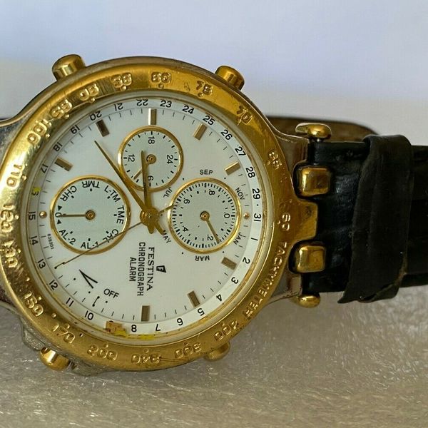 FESTINA black dial chronograph watch RF6383, movement Miyota cal. 6W50 ...