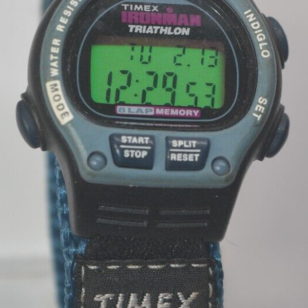 Timex Ironman Triathlon Indiglo womens 8 Lap 100m W.R watch New Battery ...