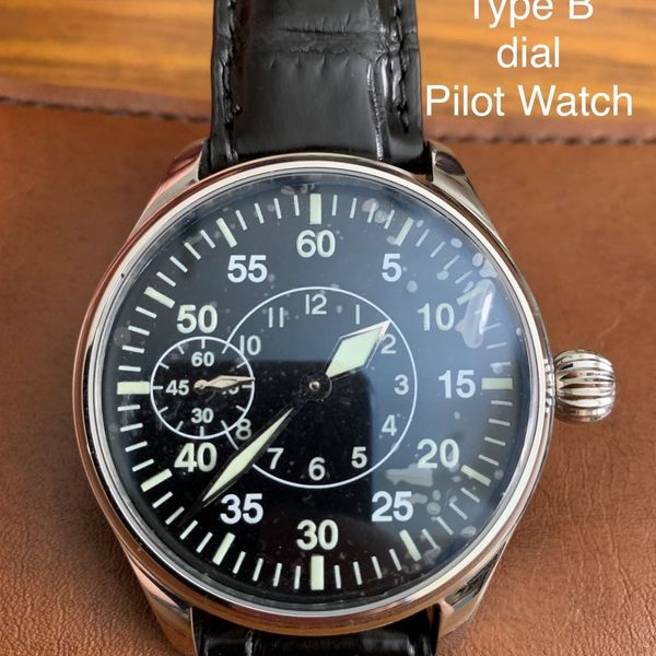 FS : Big Pilot Watch Custom Sterile Type B Dial with Hamilton 917 ...