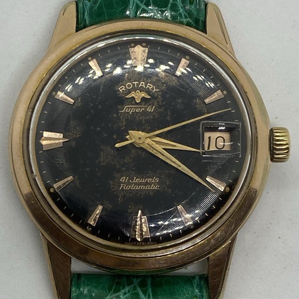 Vintage Rare ROTARY Super 41 Compressor Swiss Made AutoMatic Mens Watch ...