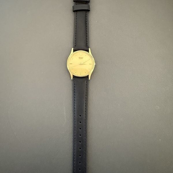Vintage Seiko 7N01-7041 Quartz Dress Watch Gold Dial New Strap & Battery â Works | WatchCharts ...