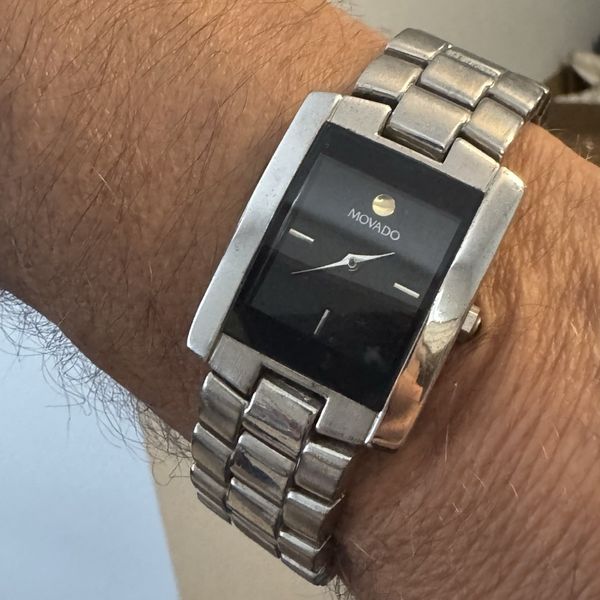 Mens Movado Stainless Steel Water Resistant Watch - Model 98A28888 ...