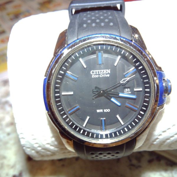 Citizen Watch J810-S082790 Eco Drive Blue Accents | WatchCharts Marketplace