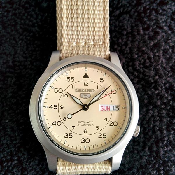 [TRADED] FS: Seiko SNK803 "Seiko 5 Military" Tan | WatchCharts