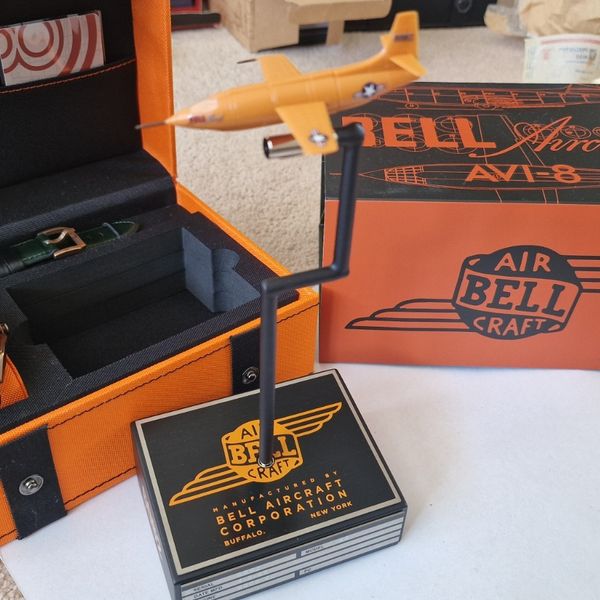 AVI-8 Bell X-1 Glamorous Glennis Automatic Watch Mojave Green Limited ...