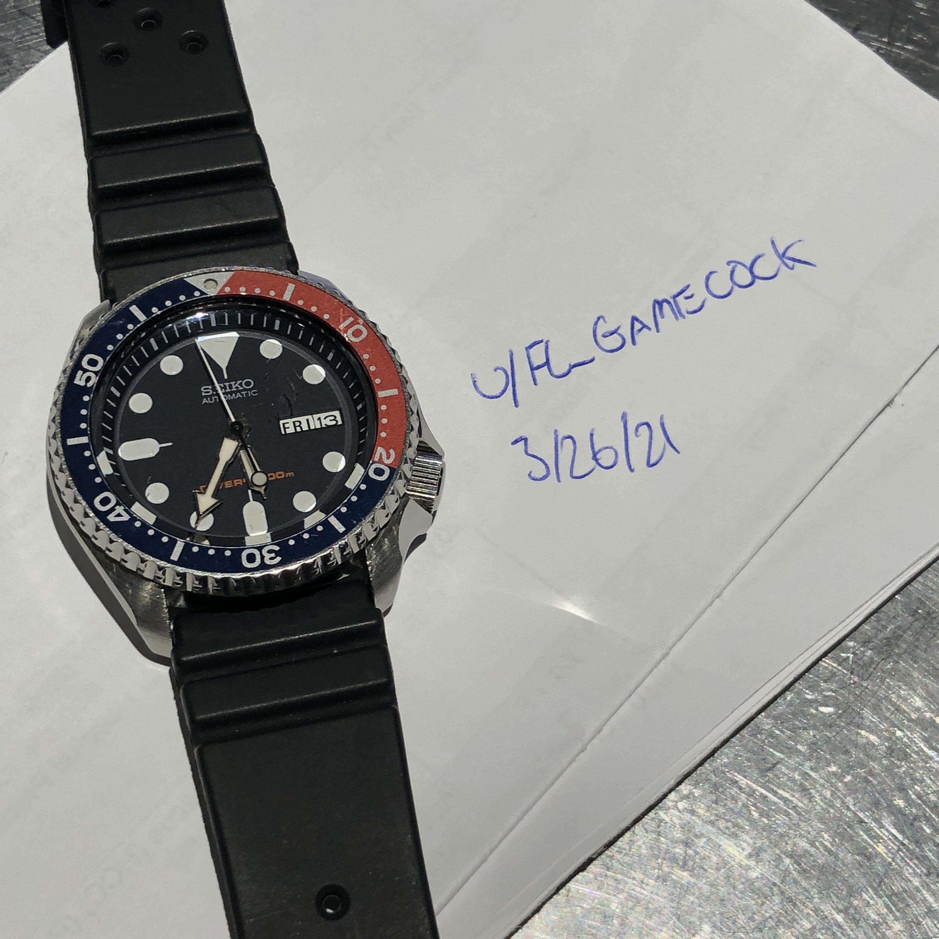 [WTS] Seiko SKX009 NH36 Mod with original bracelet, Toxic NATO, Uncle ...