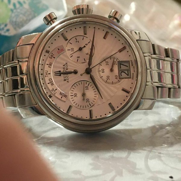 Accutron by Bulova Gemini Collection Chronograph Men's Watch **READ ...