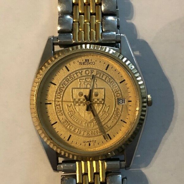 Seiko Men's Quartz Watch University of Pittsburgh (1987), Works | WatchCharts Marketplace