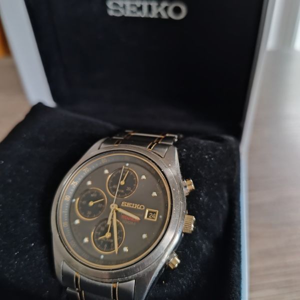 Seiko 7T62-0FD0 Chronograph Titanium 100m Watch | WatchCharts Marketplace