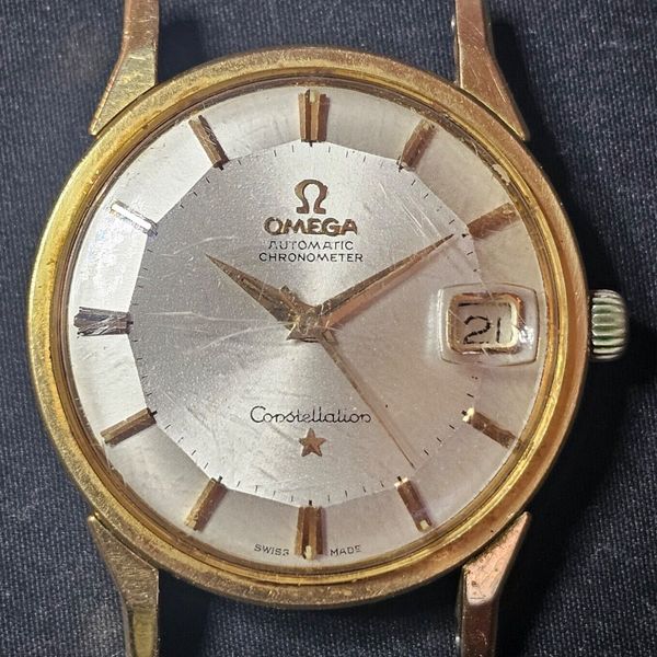 Omega 1962 Constellation Pie Pan Dial Automatic Chronometer Watch Î©561 / 168.005 | WatchCharts ...