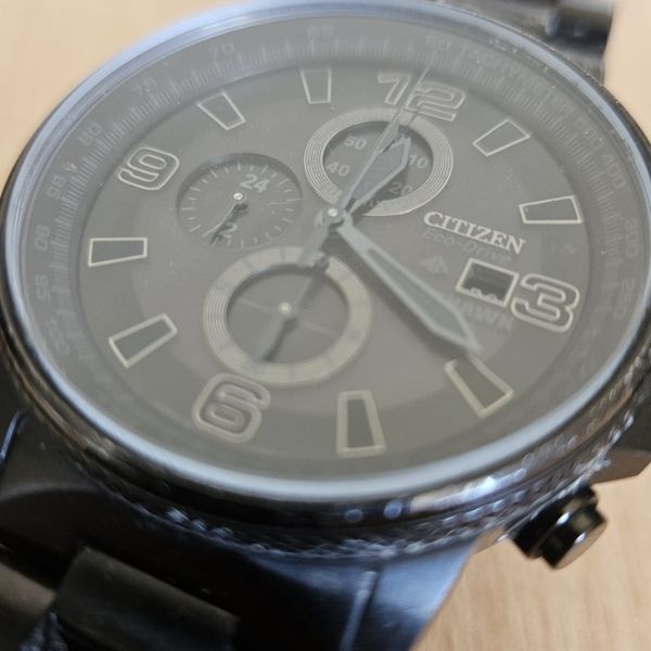 Citizen Eco-Drive Nighthawk Promaster Chronograph Men's Watch Black ...