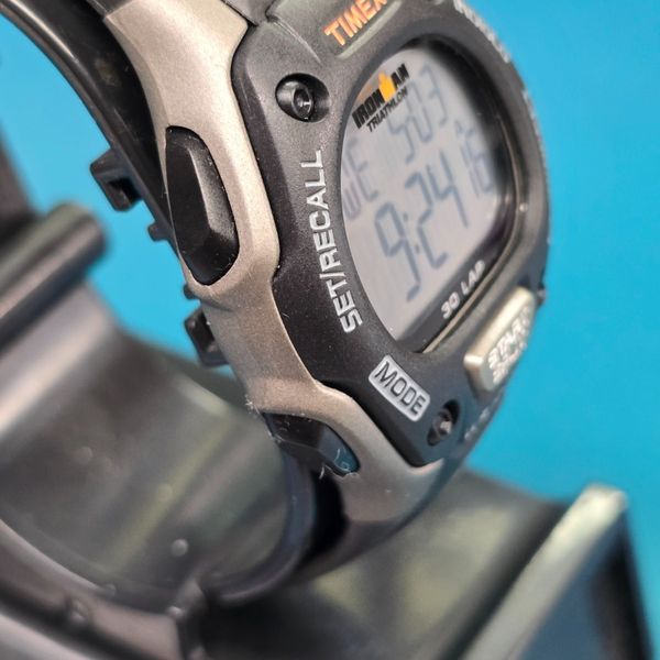 New Working Timex Indiglo Ironman Digital Chronograph Wristwatch T5E961 ...