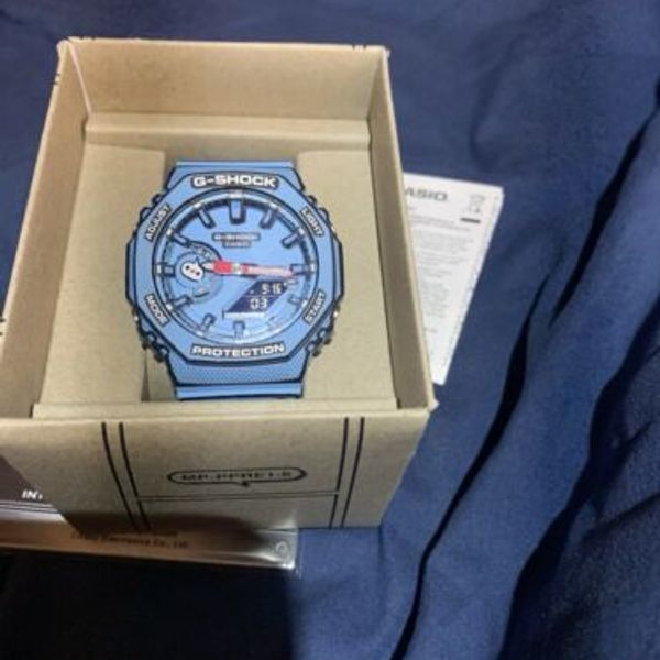 Casio G-SHOCK MANGA THEME GA-2100MNG-2AER Men's Watch Octagon Blue. INHAND | WatchCharts Marketplace