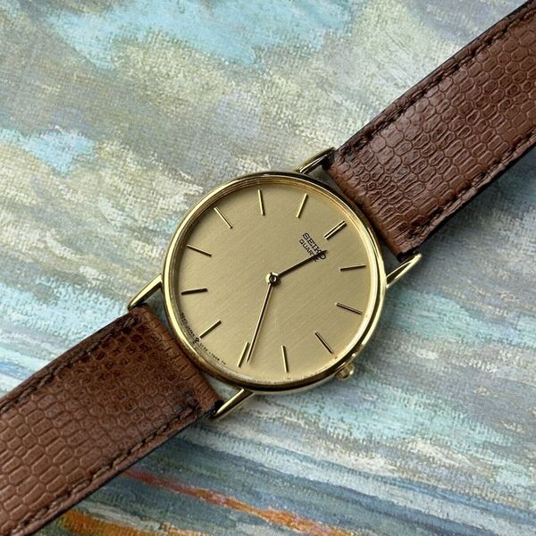 Vintage Seiko Gold Plated Men's Watch Model 5Y30-7000 Original Band, New Battery | WatchCharts ...