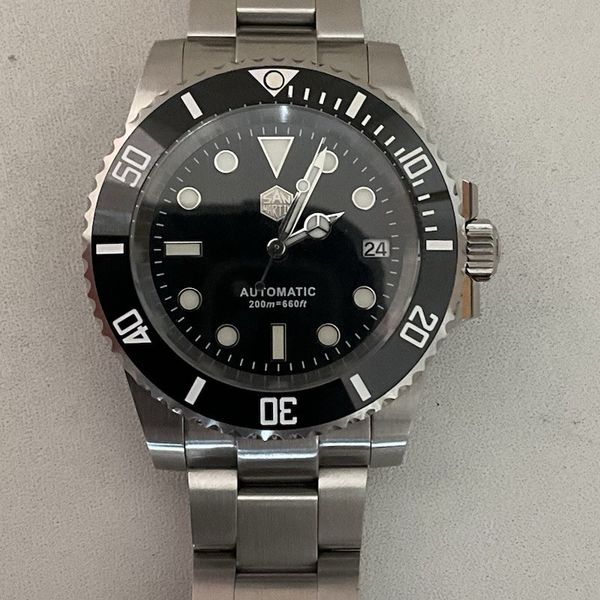 San Martin SN0217 Homage Sub Diver Watch - Adjustable Clasp & spare ...