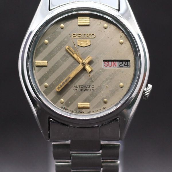 Vintage SEIKO 5 "7009" 17 Jewels AUTOMATIC Men's Wrist Watch in Good Condition. | WatchCharts ...