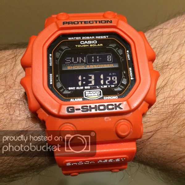FSOT Casio Orange King G-Shock GX56-4CR RARE Negative Display ...