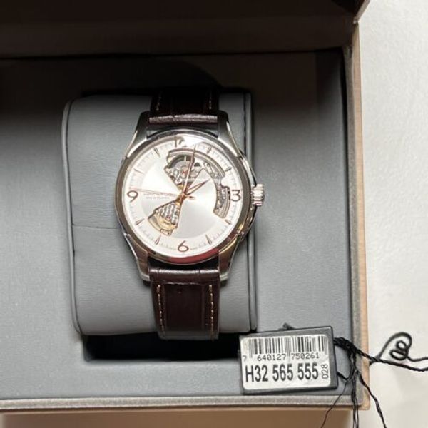Hamilton Men's Jazzmaster Open Heart Watch H32565555 | WatchCharts ...