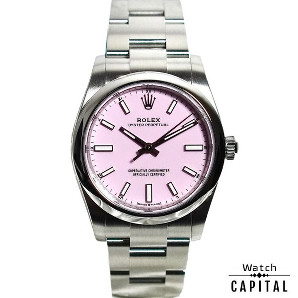 Brand New Rolex Oyster Perpetual 34 124200 ‘Candy Pink’ December 2025 ...