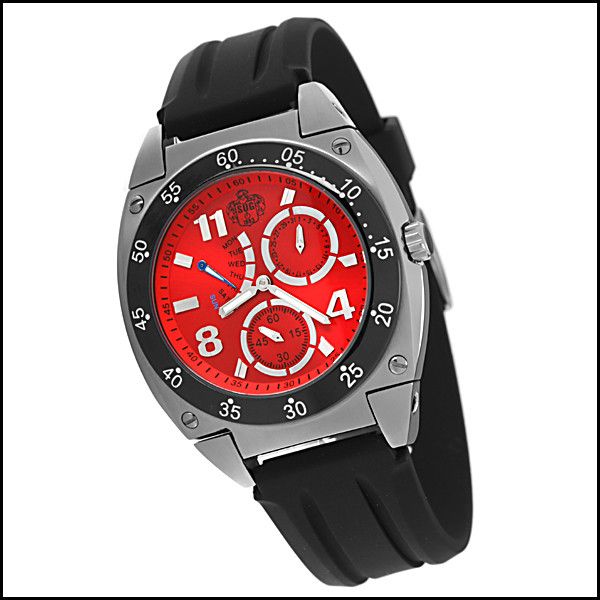 S.U.G. ROYALE MENS SEIKO VD86 RETROGRADE QUARTZ STAINLESS STEEL WATCH ...