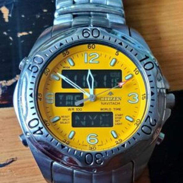 Citizen Promaster C460-001563 Navitech World Time 100M Analog/Digital ...