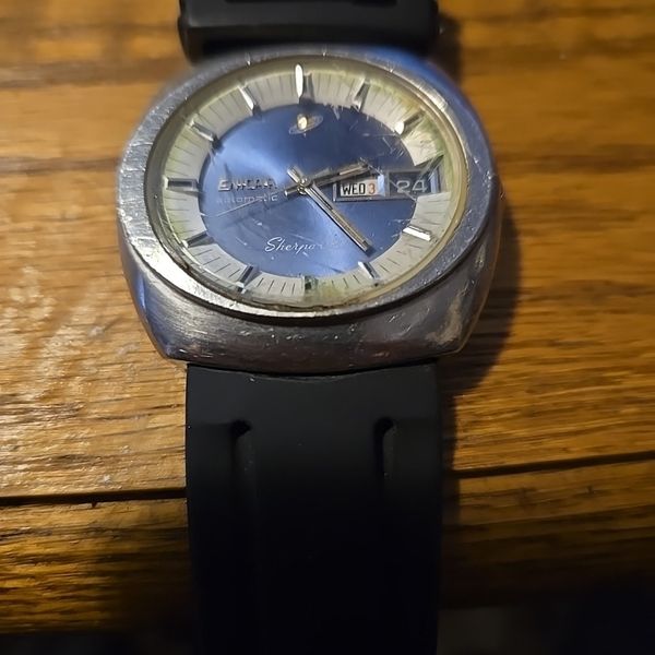 Enicar Men's Automatic Daydate Watch Swiss Made, 25 Jewels ...
